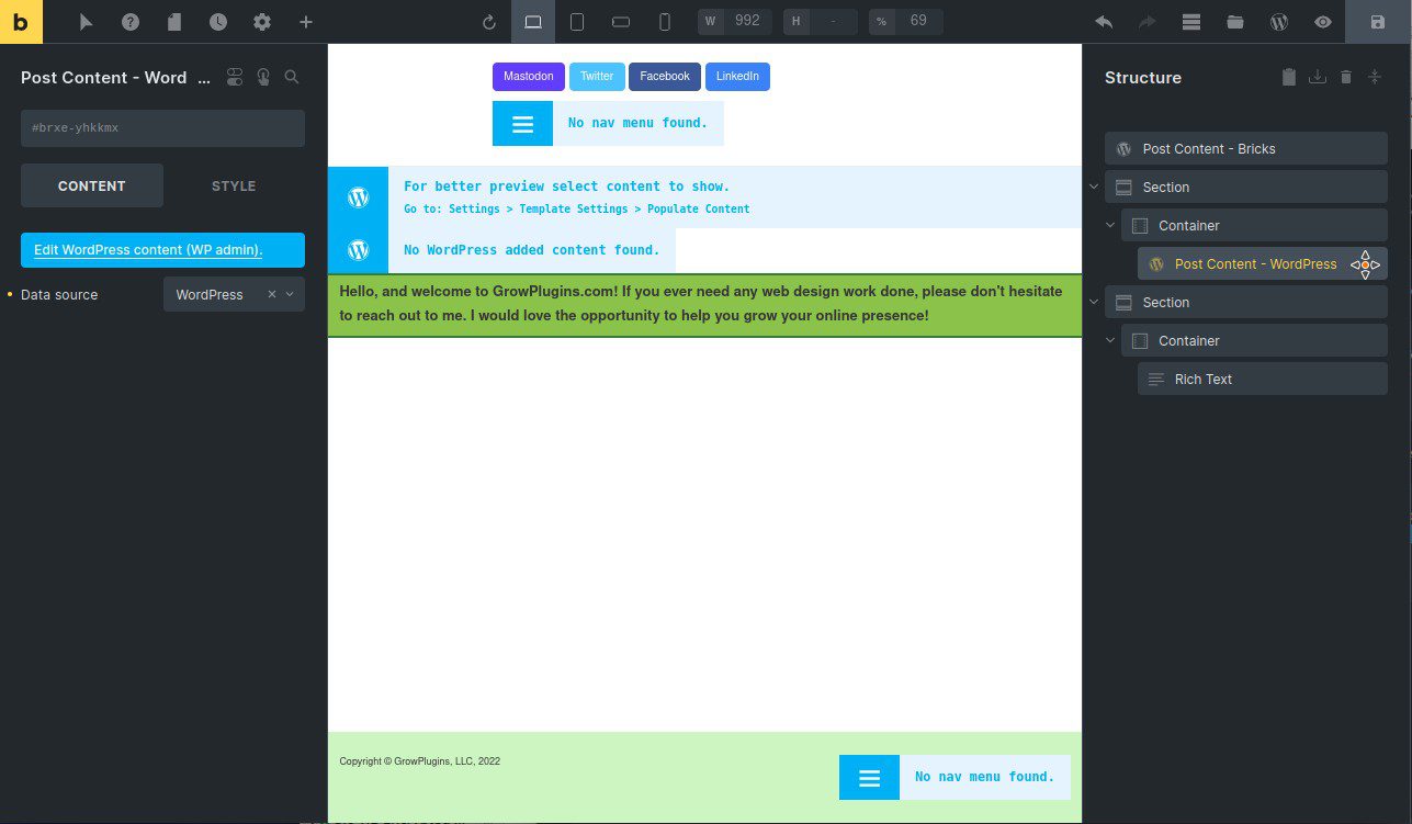 3 Best Practices When Creating a Page Template in Bricks Builder ...